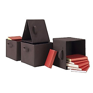 Winsome Leo Capri, 10.06" W x 9" H x 10.97" D, Chocolate