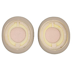 plplaaoo Headphone Pads,Headphone Replacement Ear Pads,Headphone Cushion Replacement Soft Protein Leather Memory Foam Noise Isolation Ear Cushion for Jabra Elite 45h Headphones(Gold)