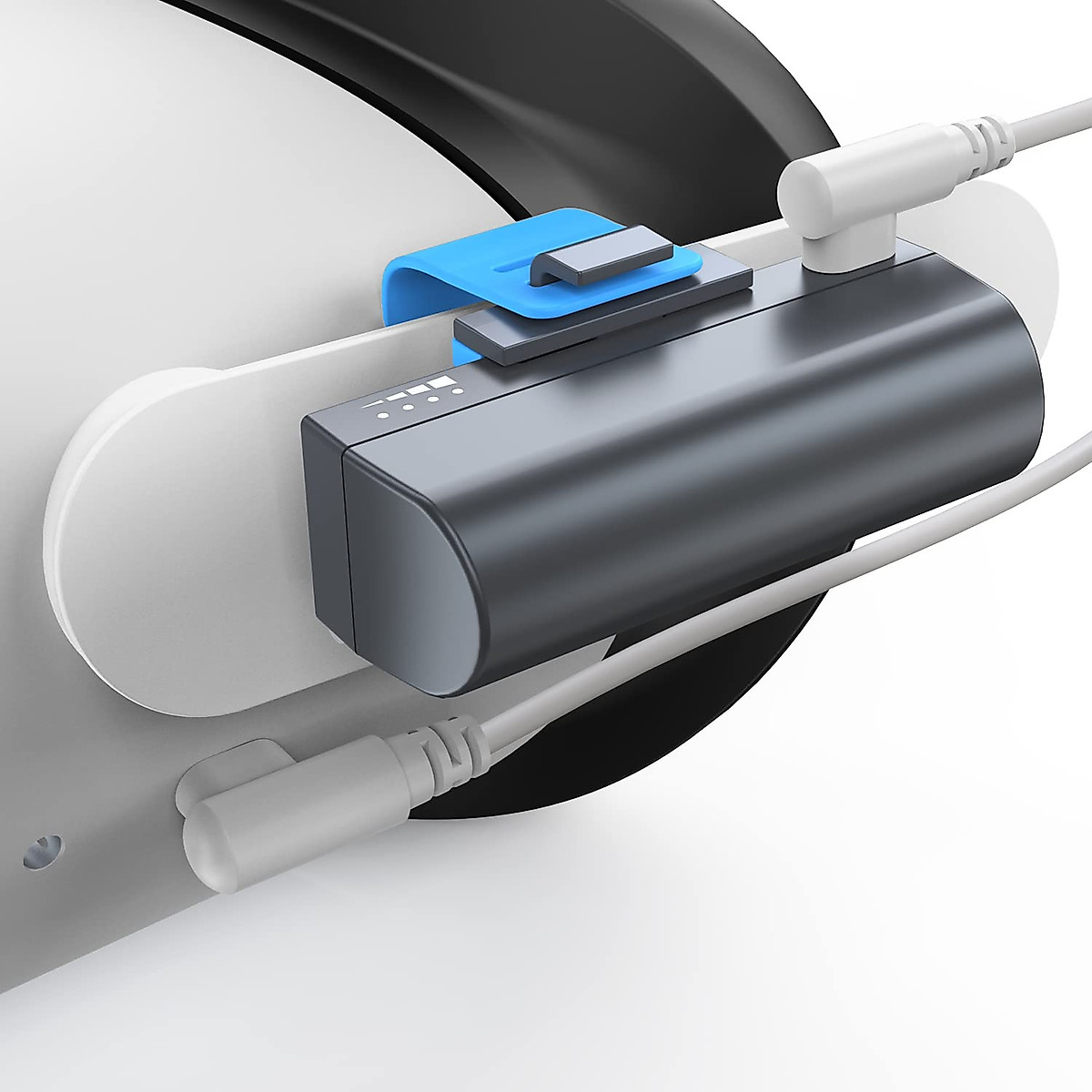 SiWiQU Rechargeable Battery Pack for Meta Quest 2, Mini Accessories for Quest 2 Headset, Portable VR Extended Power Compatible with Quest 2 Original and Elite Strap