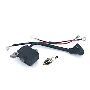 Ignition Coil +Spark Plug For Jonsered 2036 2040 CS2036 CS2040 CS2234S CS2238S CS2234 CS2238 REDMAX GZ380 Husqvarna 235 240 236 235E 236E 240 36 41 136 136LE 120 Mark II 230 23LC 23LCN 26LC