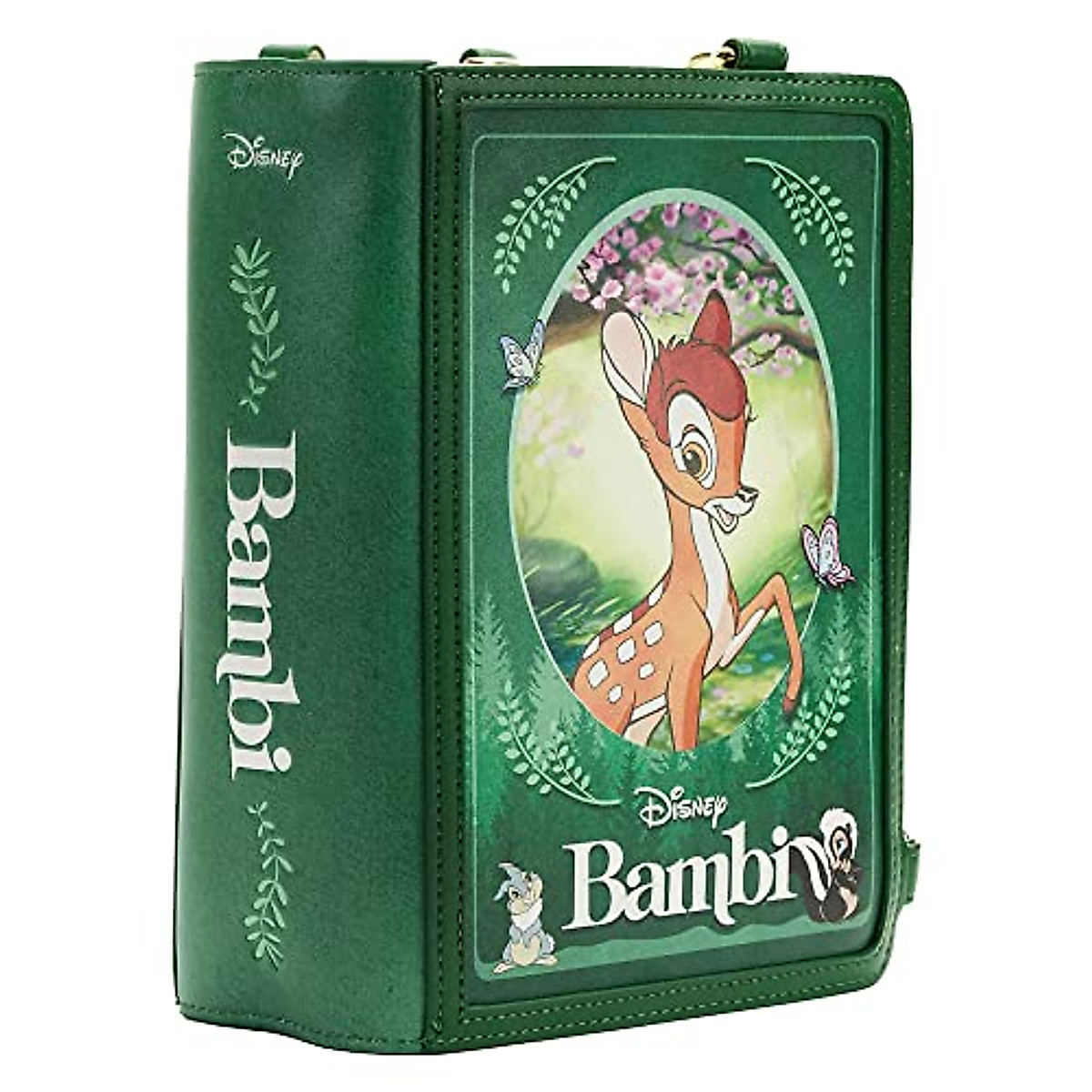 Loungefly Disney Bambi Book Convertible Crossbody Bag