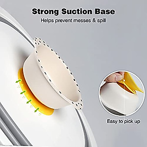 shopwithgreen 7Pcs/Set Bamboo Kids Dinnerware Set - Children Dishes - Food Plate Bowl Cup Spoon Fork Set Dishware, Cartoon Tableware, Dishwasher Safe Kids Healthy Mealtime, BPA Free