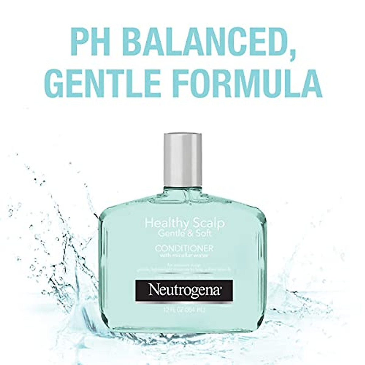 Neutrogena Gentle & Soft Healthy Scalp Conditioner for Sensitive Scalp & Lightweight Moisture, with Micellar Water, pH-Balanced, Paraben & Phthalate-Free, Color-Safe, 12oz