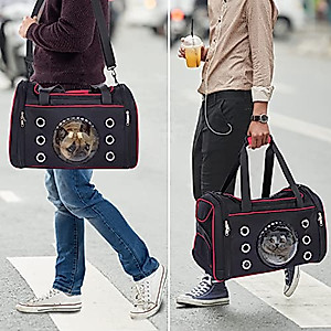 Mfox Pet Carrier Airline Approved, Cat Carriers for Medium Cats Small Cats, Soft Dog Carriers for Small Dogs Medium Dogs, TSA Approved Pet Carrier for Cats Dogs of 15 Lbs, Puppy Carrier