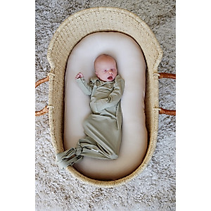 Marlowe & Co Viscose from Bamboo Fitted Bassinet Sheet for Baby Boy and Girl (Natural)