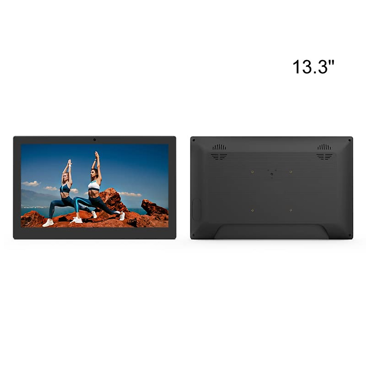 RAYPODO 13.3 Inch PoE Mount Tablet with Android - Perfect for Digital Signage and Automation Control with Black Color