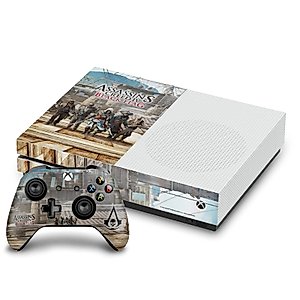 Head Case Designs Officially Licensed Assassin's Creed Group Key Art Black Flag Graphics Vinyl Sticker Gaming Skin Decal Cover Compatible With Xbox One S Console and Controller Bundle