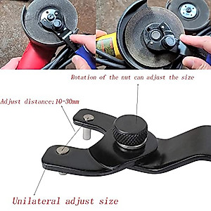Adjustable Grinder Spanner Wrench (Pack of 2) Compatible with Ma-kita Bo-sch Angle Grinder (10-30mm) Universal Lock-Nut Pin Wrench SEWA20