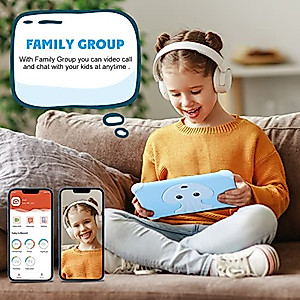 HQNWEIER 8 inch Kids Tablet, Quad Core Android 11, 2GB+32GB, WiFi, Bluetooth, Dual Camera, Educationl, Games,Parental Control, Kids Software Pre-Installed (Pink)