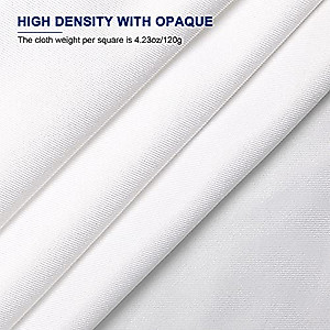 10 x 7 FT White Backdrop Background for Photography, Professional Pure White Screen for Photoshoot, High Density White Backdrop for Video Record Portrait Photo Booth Studio, with Rod Pocket & 4 Clamps