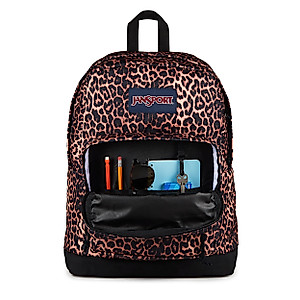 JanSport Right Pack Backpack - School, Travel, Work, or Laptop Bookbag with Leather Bottom, Hydrangea