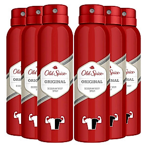 Old Spice Deodorant Body Spray, Original Scent, 5.1 oz. (Pack Of 6)