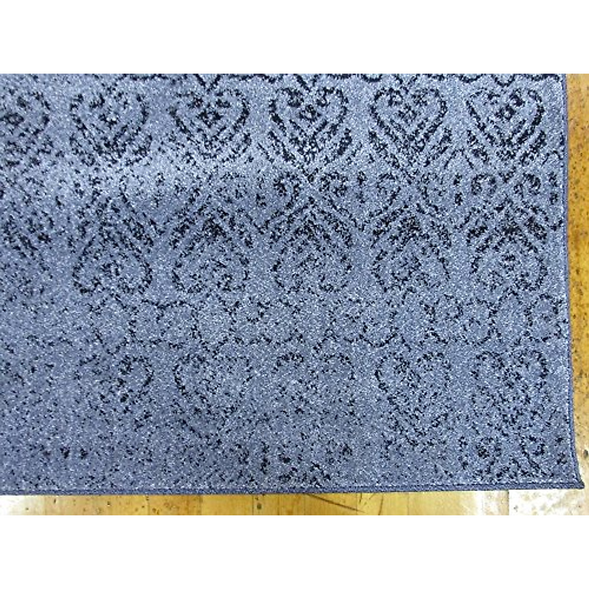 Unique Loom Del Mar Collection Area Rug - Jennifer (10' 6" x 16' 5" Rectangle, Blue/ Navy Blue)