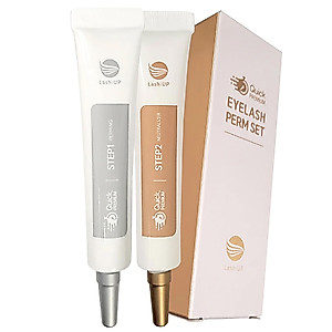 Lash Up, Eyebrow Lamination and Eyelash Lift, Step 1 and Step 2 tube set 20ml, Professional Quality lash perm set Prep by Amber Lash (QUICK PREMIUM)