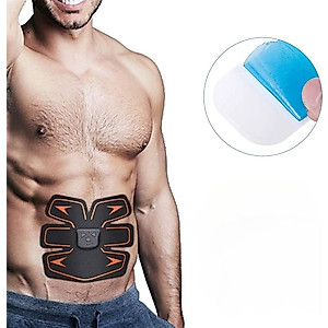 WEISIPU 50Pcs Abs Trainer Gel Pads for Abs Stimulator Trainer Replacement Gel Sheet for EMS AB Stimulator Gel Pads