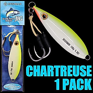 Slow-Pitch-Jigs-Saltwater-Jigging-Lures-Butterfly-Jigs Lead Iron Knife Jig for Tuna Mackerel Salt Water Fishing Spoon Lure Offshore Deep Sea Ocean Heavy Metal Jig 75g – 220g