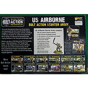 Bolt Action US Airborne Starter Army 1:56 WWII Military Wargaming Plastic Model Kit