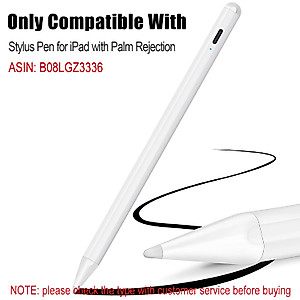 4 Packs Replacement Pen Tip for Stylus iPad Pen with Palm Rejection, Durable Pencil Nips for Precise Drawing & Writing, High Precision and Easy to Replace