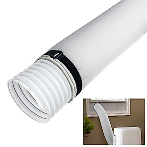 Air Jade Portable Air Conditioner Hose Cover Wrap, Insulated AC Hose Cover Sleeve, Universal Fit Portable AC Exhaust Hose with 5 inch and 5.9 inch Diameter, Gray
