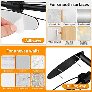 Paper Towel Holder, Under Cabinet Paper Towel Holder, Paper Towel Stand with Damping Effect, Paper Towel Holder can be Self- Adhesive or Drilled for Kitchen, Bathroom.