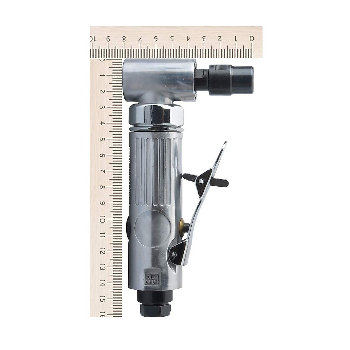 PROSHI 1/4-Inch Angle Air Die Grinder, Mini Air Angle Die Grinder, pneumatic angle die grinder, 90 Degree Angled Air Die Grinder, Edge Series Air Angle Die Grinder, Polished color