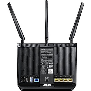 ASUS WiFi Router (RT-AC1900P) - Dual Band Gigabit Wireless Internet Router, 5 GB Ports, Gaming & Streaming, AiMesh Compatible, Free Lifetime Internet Security, Parental Control equivalent to RT-AC68U