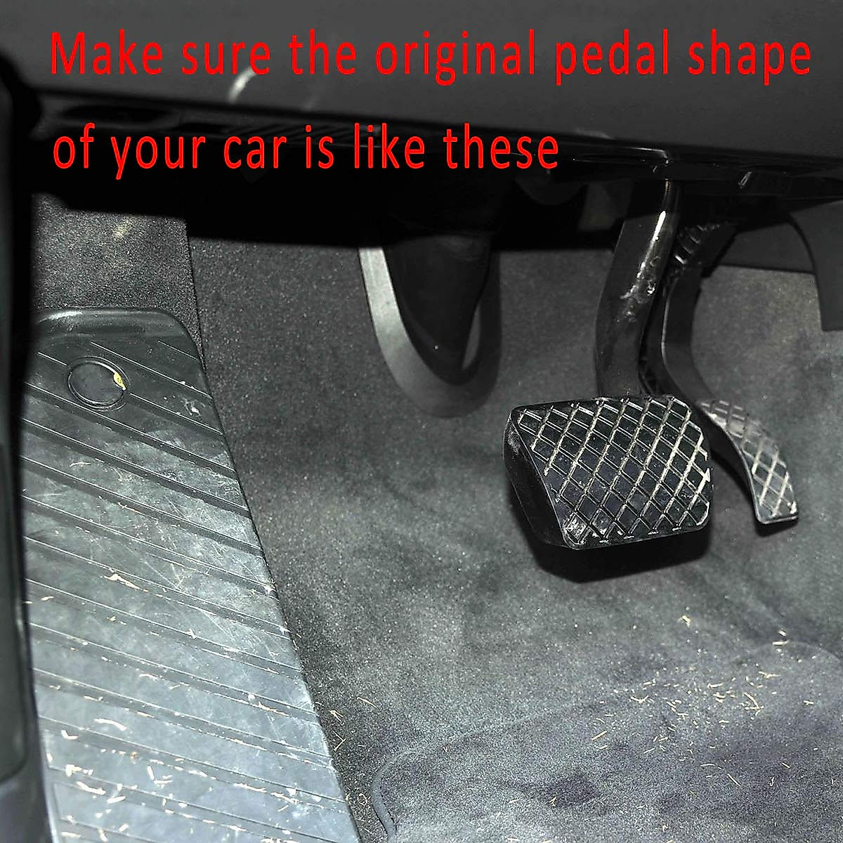 MYMOCCY Gas Accelerator Brake Footrest Pedal Cover Compatible for Q7 Q8 2017-2024, Compatible for Porsche Cayenne 2020-2024, Compatible for Touareg 2019-2024 Accessories No Drill