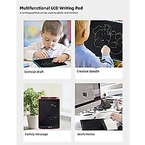 10 Inch Colorful LCD Writing Tablet, Toddler Doodle Board Electronic Drawing Writing Pad for Kids, Reusable and Portable Educational and Learning Toys Gifts for 3 4 5 6 7 Year Old Girls Boys (Blue)