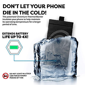 PHOOZY Apollo II Thermal Phone Case with AGION Lining and Keyring + Cross Body Strap for Easy Carry of The Apollo