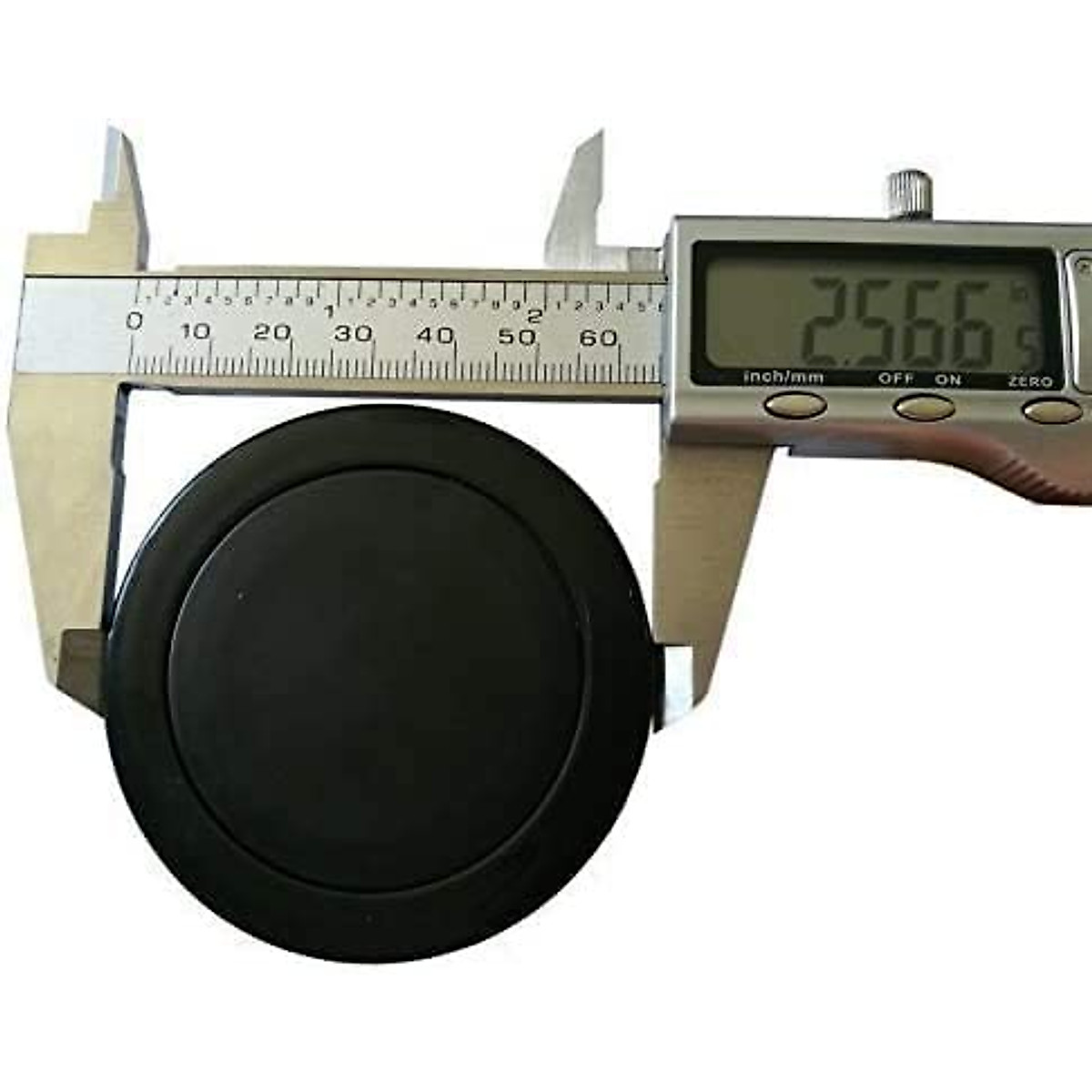 SUQ I OME 2 Sets 2 inch Outdoor Patio Parasol Umbrella Hole Ring Plug and Cap Set, for Parasol Umbrella Table Hole Cover Insert(Black)