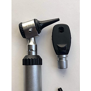 Real-Star Simaeco Otoscope, ophthalmoscope 2 in 1 stainless-steel handle for Both Adults and Pediatric. Batteries are not Included.