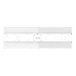 RAB Lighting RAB RBAY17L LED Linear High Bay, 260/320/400W, 35/40/50K, Compact Design, Adjustable Power and Color Temperature, 120-277V, Includes Chain and V-Hook for Mount, White