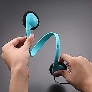 CN-Outlet Bulk Headphones for Classroom Kids Multi Colored 50 Pack, Wholesale Over Ear Student Head Phones Perfect for Schools, Libraries, Computer Lab, Testing Centers, Museums, Hotels