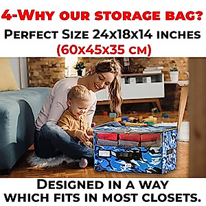 Professional Heavy Duty Extra Large Storage Bag, Moving Bag, for Traveling, Moving And Clothes, Oxford Material !!! [100L] 3 Sides Handles, Carry up to 66LB - 30KG, With Name Holder, Waterproof, Anti Lint, Clothes Organization (Camo - 1 Pack)