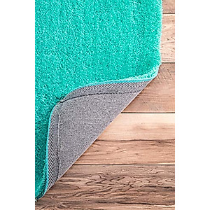 nuLOOM Handmade Ombre Shag Area Rug, 5x8, Turquoise