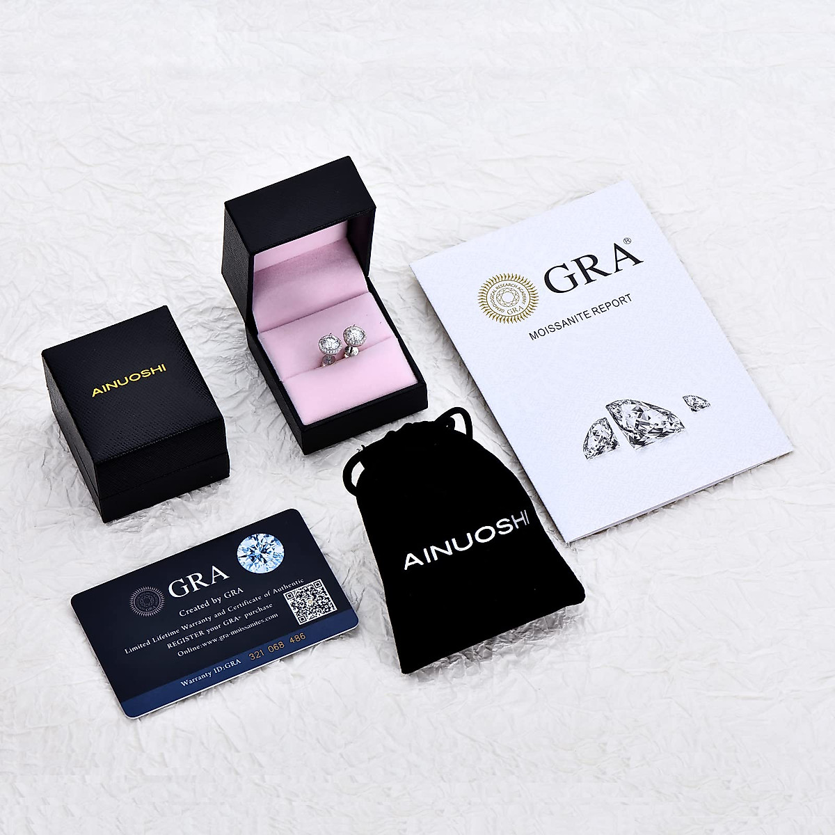 Moissanite Halo Stud Earrings for Women, 925 Sterling Silver Moissanite Diamond Stud Earrings, Hypoallergenic Bezel Earrings for Women Men, 6.5mm/2ct Christmas New Year Gifts