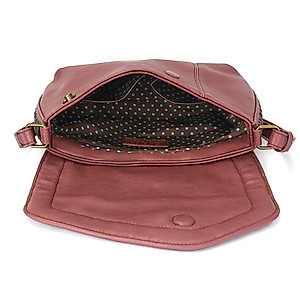 Braided Boho Crossbody -Slim Cat - Berry