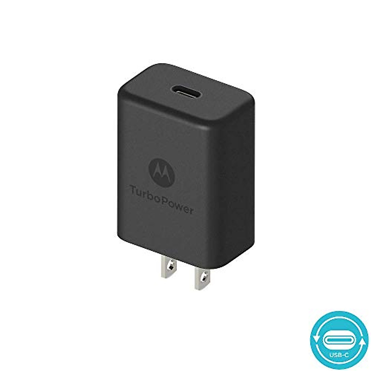 Motorola TurboPower 27 PD Charger w/Long 6.6ft USB-C to C Cable for Moto G7 Plus/Play/Power,Z4/Z3/Z2/Z, Pixel 3, Razer Phone 2, USB-C Power Delivery (Retail Box)
