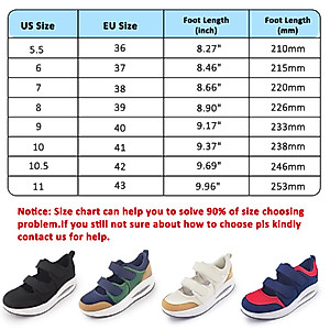 Women's Comfortable Working Nurse Shoes Non-Slip Adjustable Breathable Walking Buffer Fitness Casual Nursing Orthotic Lightweight Shoes Black US/8
