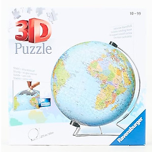 Ravensburger The Earth 540 Piece 3D Puzzle - Engaging Fun for Kids and Adults | Precision Fit with Easy Click Technology | Durable Displayable Model | Celebrating Over 130 Years of Quality