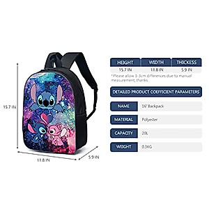 Zeugam Fashion Backpack Combo Set for Boys Girls Adjustable Shoulder Strap Daypack With Bag and Pencil Case 3 Piece, One Size