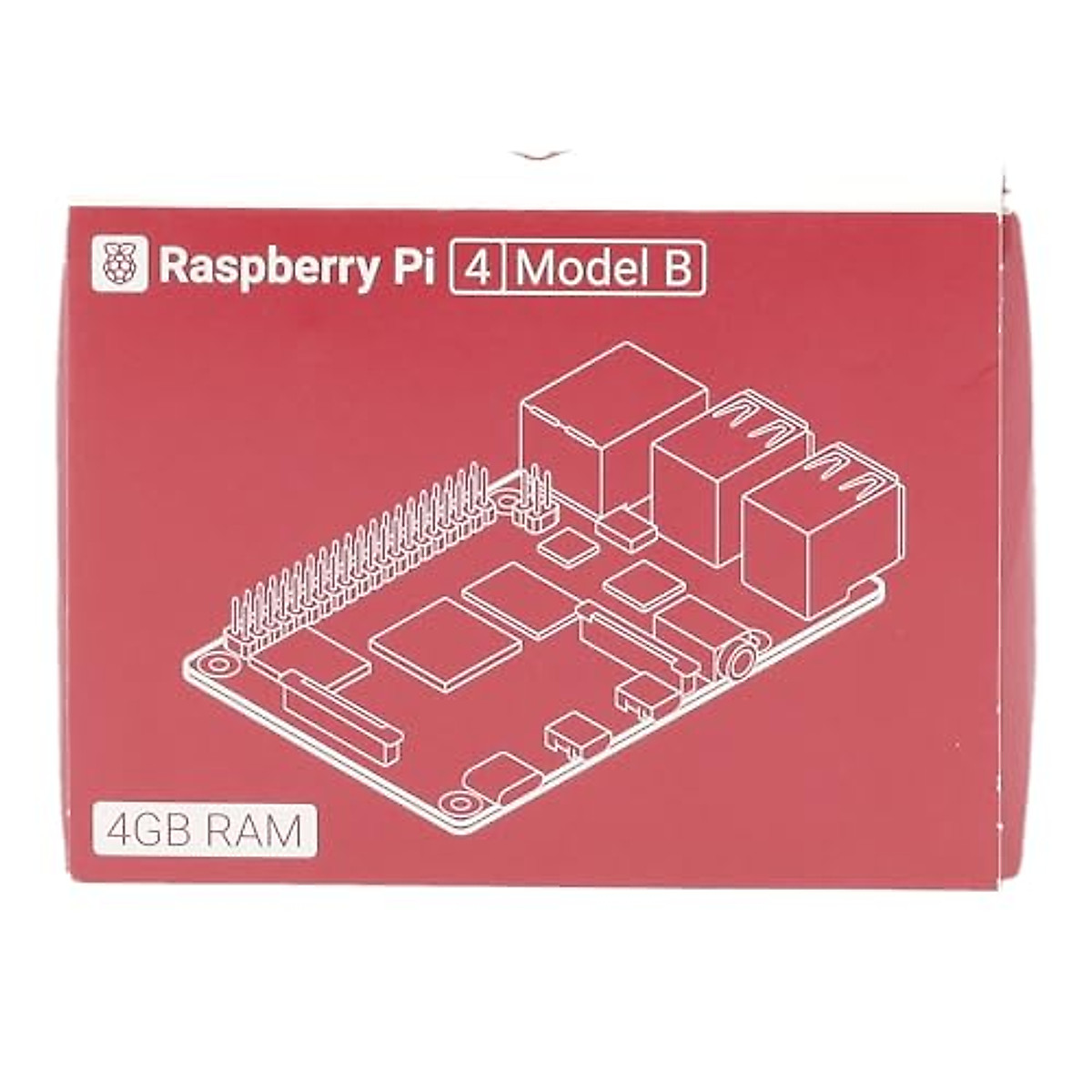 Raspberry Pi 4 Model B 2019 Quad Core 64 Bit WiFi Bluetooth (4GB)