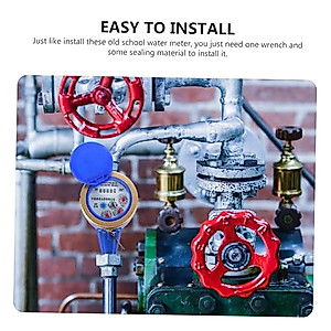 BUGUUYO Water Flow Meter Water Tablw Engineering Water Meter Water Tablr Water Table Water Tabke Dn15 Horizontal Water Meters Rit Synthetic Home Use Water Meter Garden Water Meter