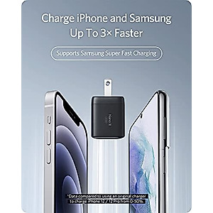 USB C , Anker Nano II 30W Fast Charger Adapter, GaN II Compact Charger (Not Foldable) for MacBook Air/iPhone 13/13 Mini/ 13 Pro/ 13 Pro Max/ 12, Galaxy S21, Note 20, iPad Pro, Pixel, and More