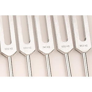 Solfeggio Tuning Forks for Healing by Omnivos for Sound Therapy, Chakra Healing, Includes the 528 hz Tuning Fork, Made in the USA