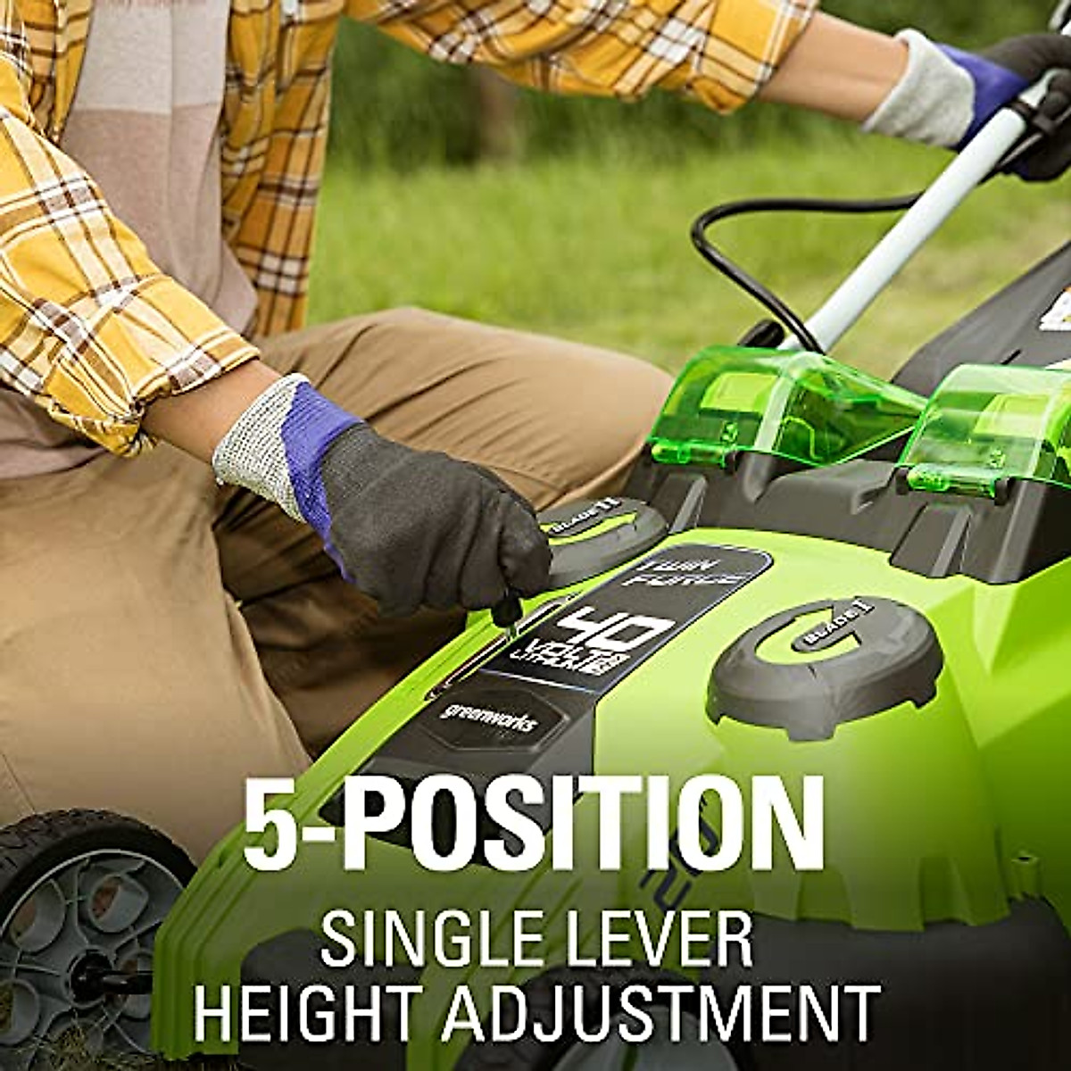 Greenworks 40V 20-Inch Cordless (2-In-1) Push Lawn Mower, 4.0Ah + 2.0Ah Battery and Charger Included 25302