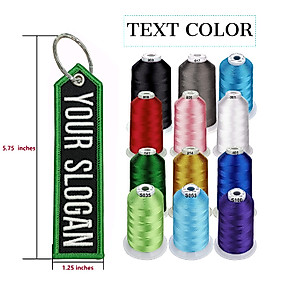 Graceful life keychains,Customize Keychain,Embroidery keyring for Motorcycle,Car, ATV (Arrow)