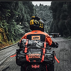 BORLENI Motorcycle Dry Bag Waterproof Motorcycle Luggage Bag Motorcycle Duffel Bag for Skiing Travel Hiking Camping Boating Riding Fishing (Camouflage,40L)