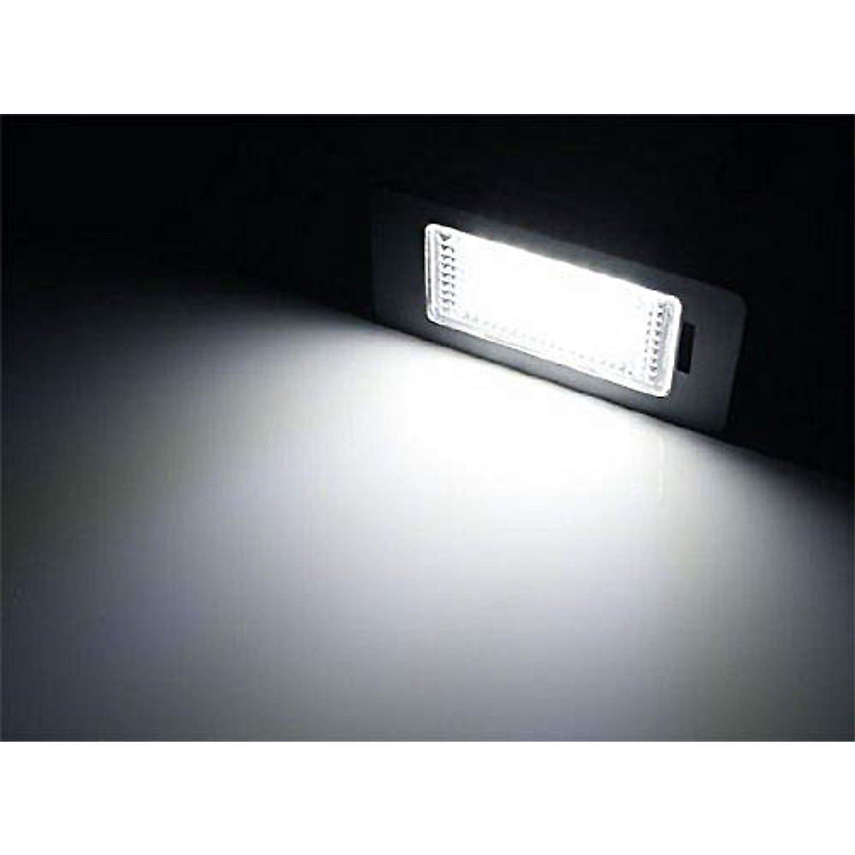 iJDMTOY OEM-Fit 3W Full LED License Plate Light Kit Compatible With BMW 1 2 3 4 5 Series X3 X4 X5 X6, Powered by 24-SMD Xenon White LED & CAN-bus Error Free