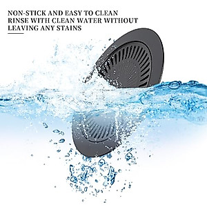 Kelepu Korean BBQ Grill Korean Style BBQ Grill Plate Smokeless Round Nonstick Iron Household Barbecue Pan Roasting Grill Pan with Outer Pan and Inner Pan for Indoor Outdoor Home Camping